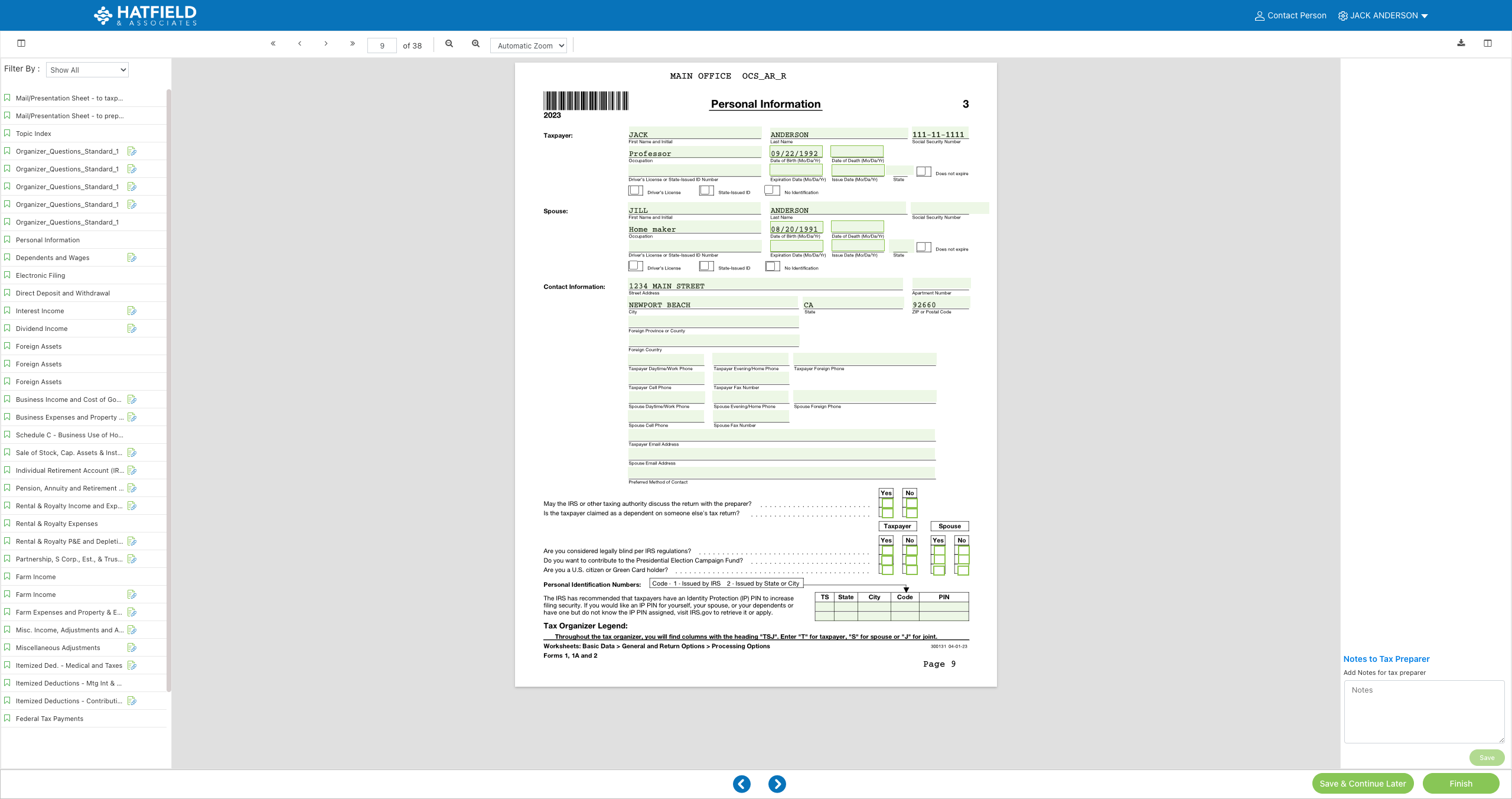 SafeSend One - Organizers