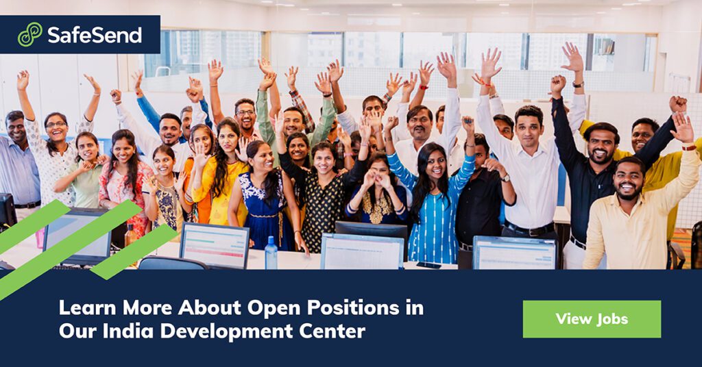 SafeSend Opens Bangalore, India Office | SafeSend | Tax & Accounting ...